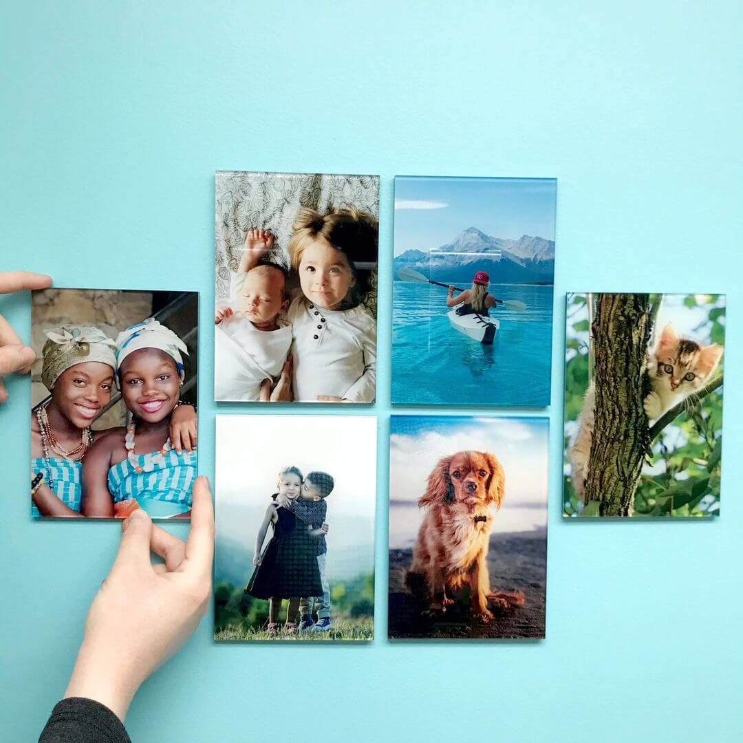 5x7 AcryliPics™ Photo CutOuts, Stickable Photo Tiles, Acrylic Prints,